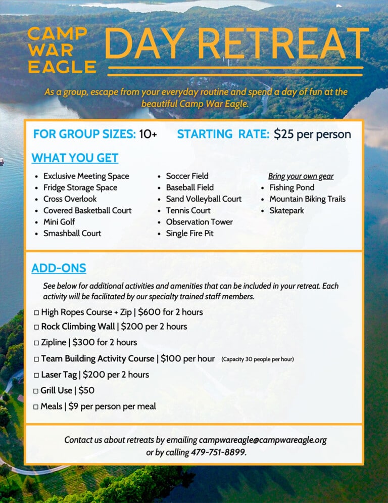 Pricing/Packages – Camp War Eagle